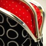 Retro Coin Purse, 80s Pacman Arcade Game Frame Wallet Black And Red ...